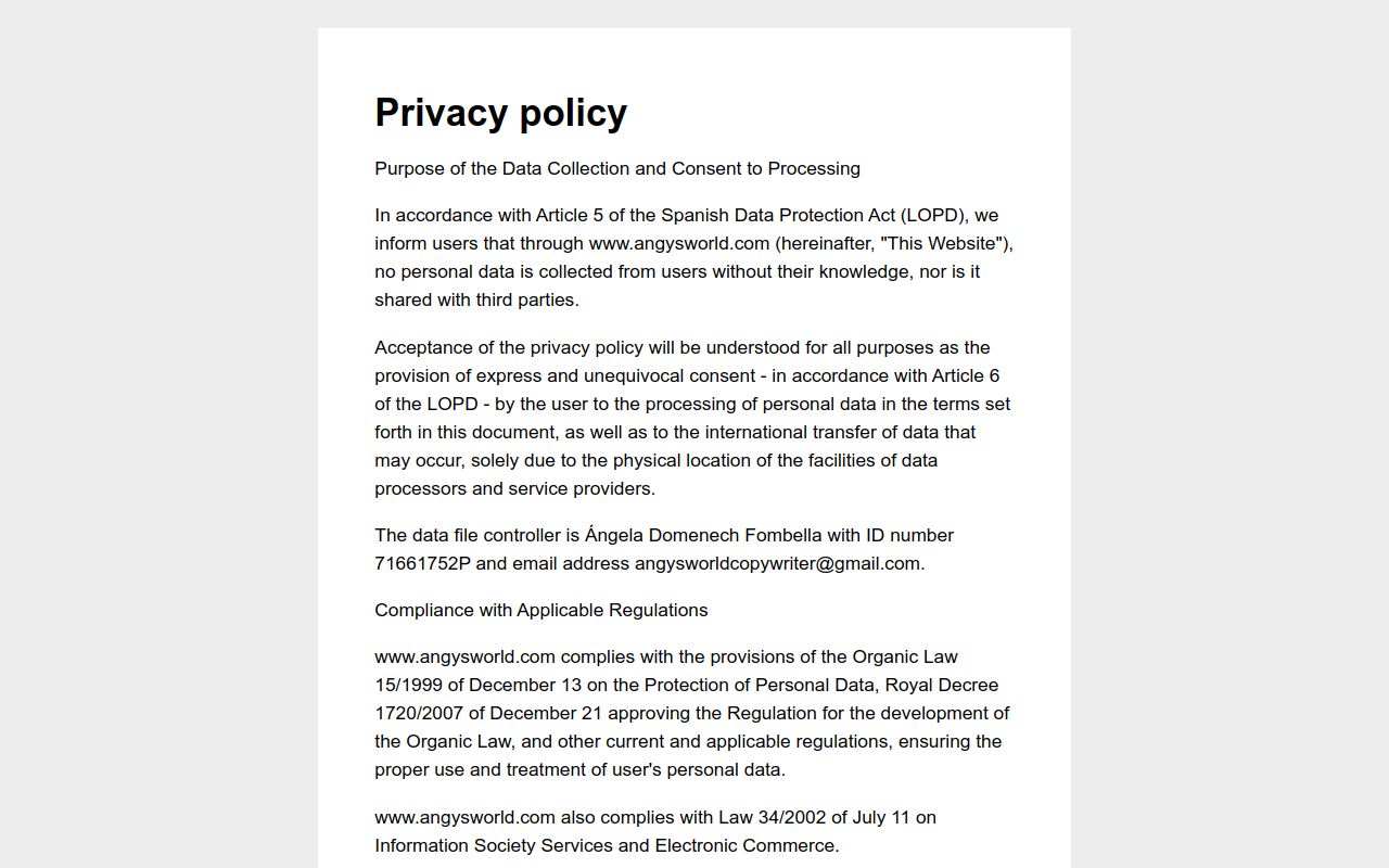 Privacy Policy
